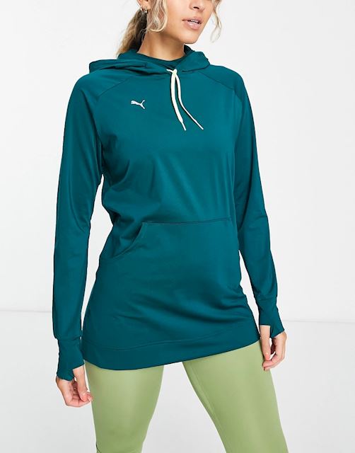 Puma Training modest activewear hoodie in green | 521866_24 | FOOTY.COM