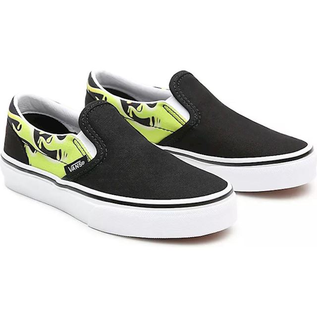 VANS Kids Slime Flame Classic Slip-on Shoes (4-8 Years) ((slime Flame ...