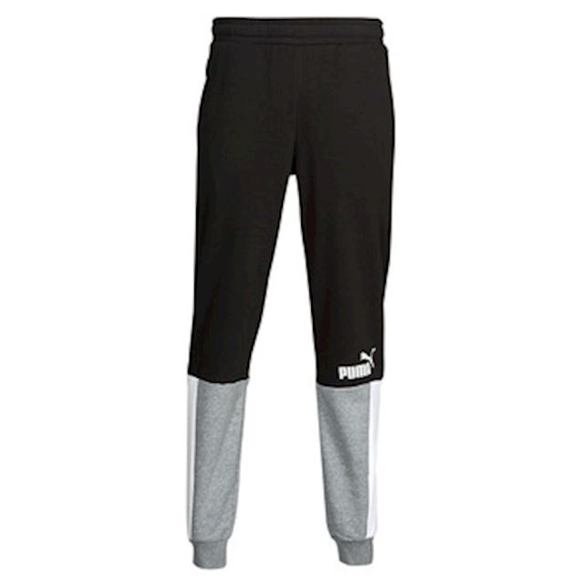 Puma ESS+ BLOCK SWEATPANTS TR men's Tracksuit bottoms in Black | 848007 ...