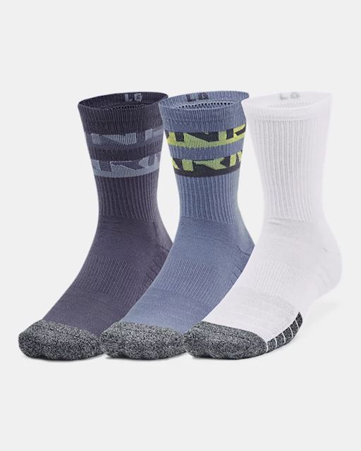 Under Armour Unisex HeatGear Crew Socks | 1362046-767 | FOOTY.COM