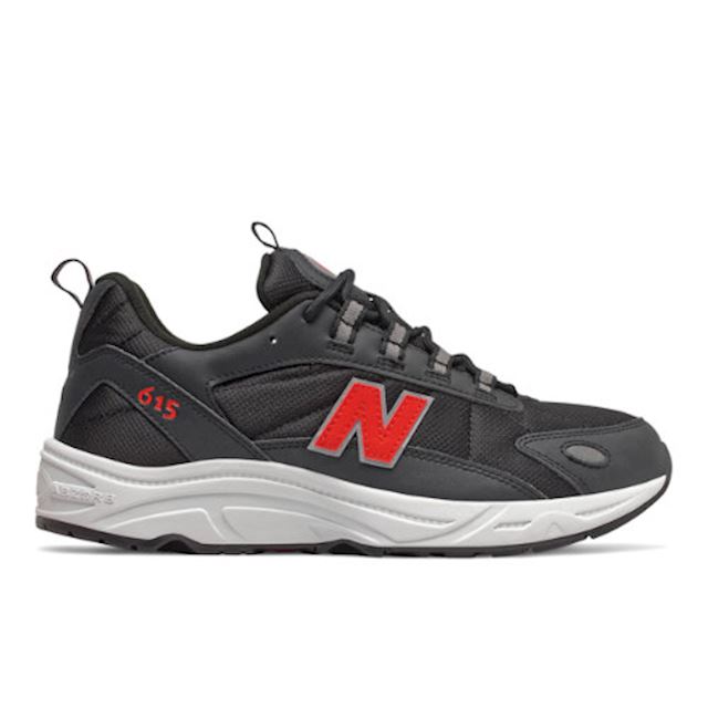 New Balance 615 Shoes - Black/Red | ML615DB | FOOTY.COM