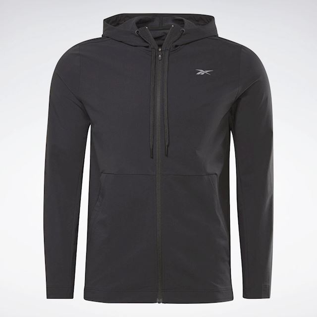 Reebok Performance Zip-Up Hooded Jacket | HG6730 | FOOTY.COM