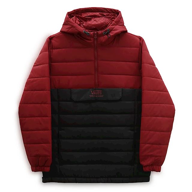 VANS Carlton Puffer Jacket (pomegranate-black) Men Red | VN0A5FPZZ9V ...