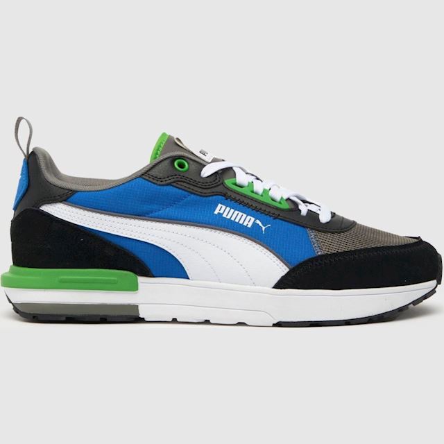 Puma Mens Puma R22 Trainers White/Black | 383462_08 | FOOTY.COM