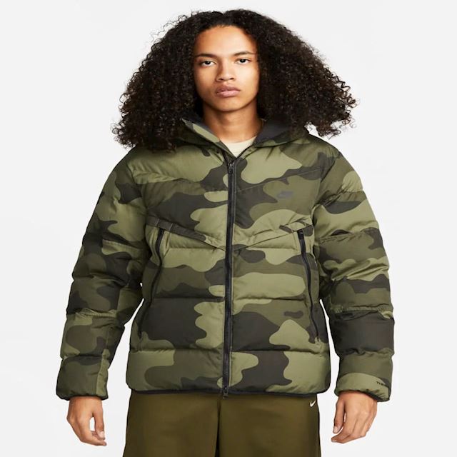 Nike Sportswear Storm FIT Windrunner Poly Filled Hooded Camo Jacket ...