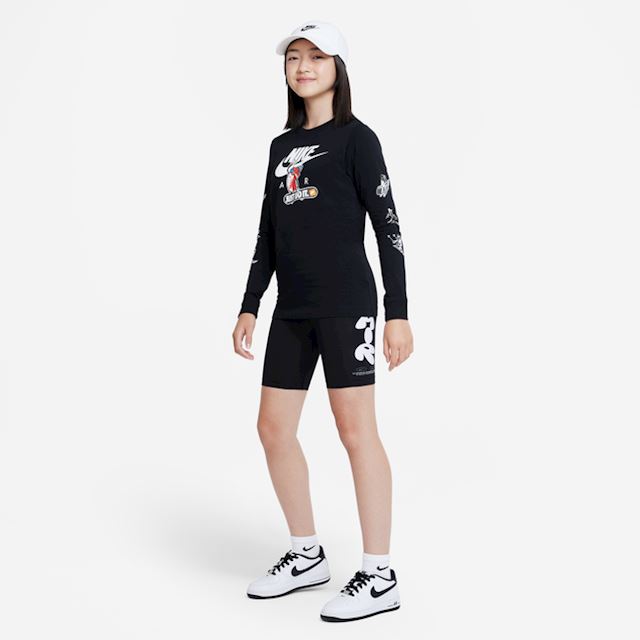Nike Sportswear Older Kids' Long-Sleeve T-Shirt - Black | DX1224-010 ...