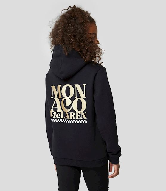 Castore Black Junior McLaren Monaco Slogan Hoody/ BLACK | TJ1457-BLACK ...