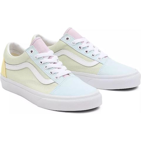 VANS Pastel Block Old Skool Shoes ((pastel Block) Multi/true White ...