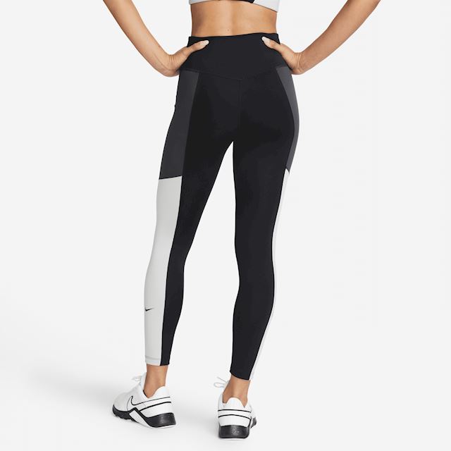 Nike One Women's Mid-Rise 7/8 Colour-Block Training Leggings - Black ...
